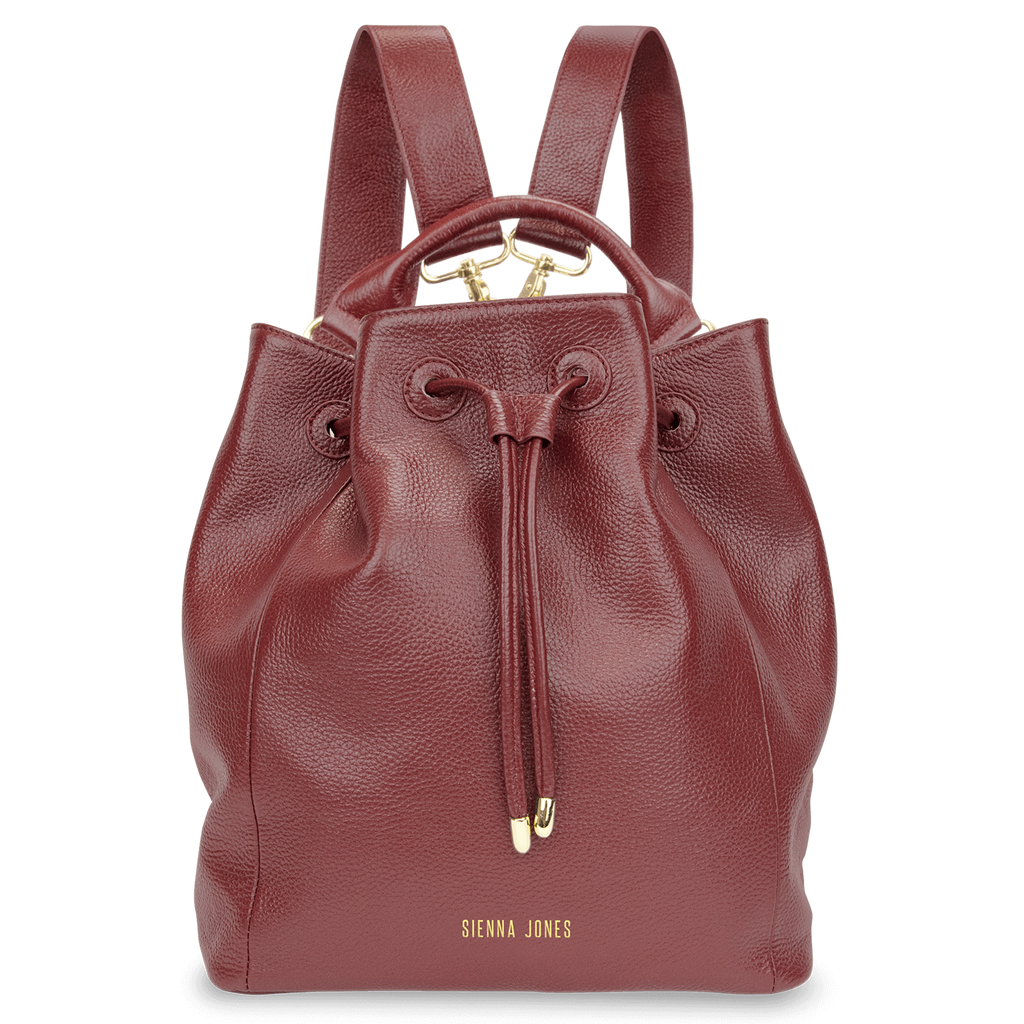 Classic Bucket Bag in Red - Classic Collection | Sienna Jones