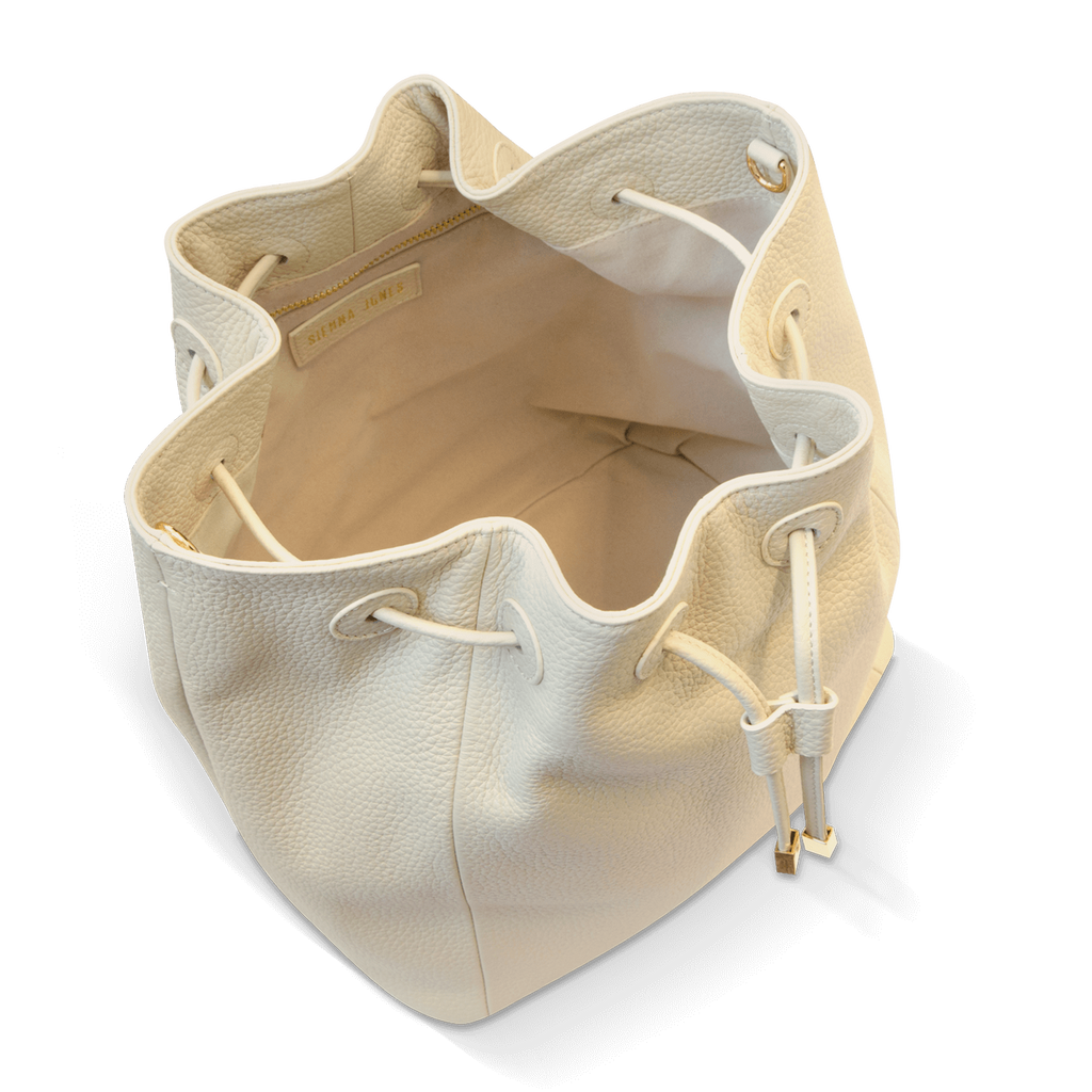 Classic Bucket Bag in Beige - Classic Collection | Sienna Jones